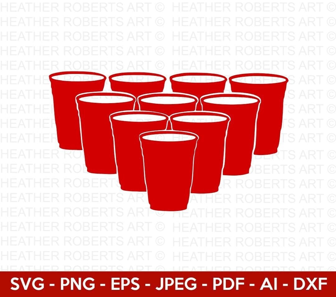 Beer Pong Vector Art