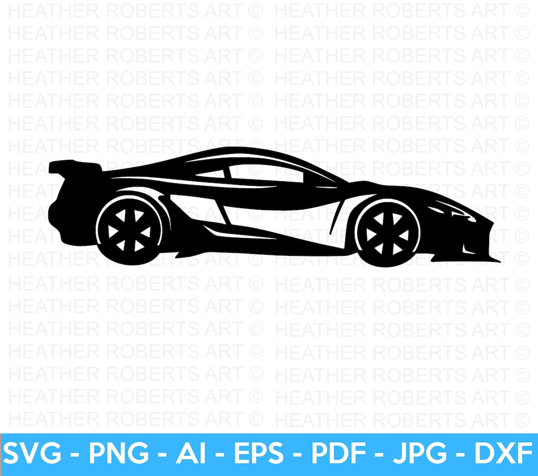 Sports Car SVG, Sports Car Silhouette, Luxury Car Svg, Racing Car Svg ...