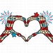 Patriotic Skeleton Hand USA Flag PNG: July 4th Sublimation (digital ...