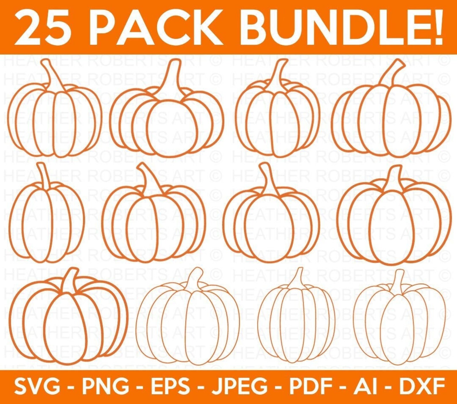 Pumpkin SVG Bundle, Pumpkin SVG, Pumpkin Vector, Halloween Svg, Pumpkin ...