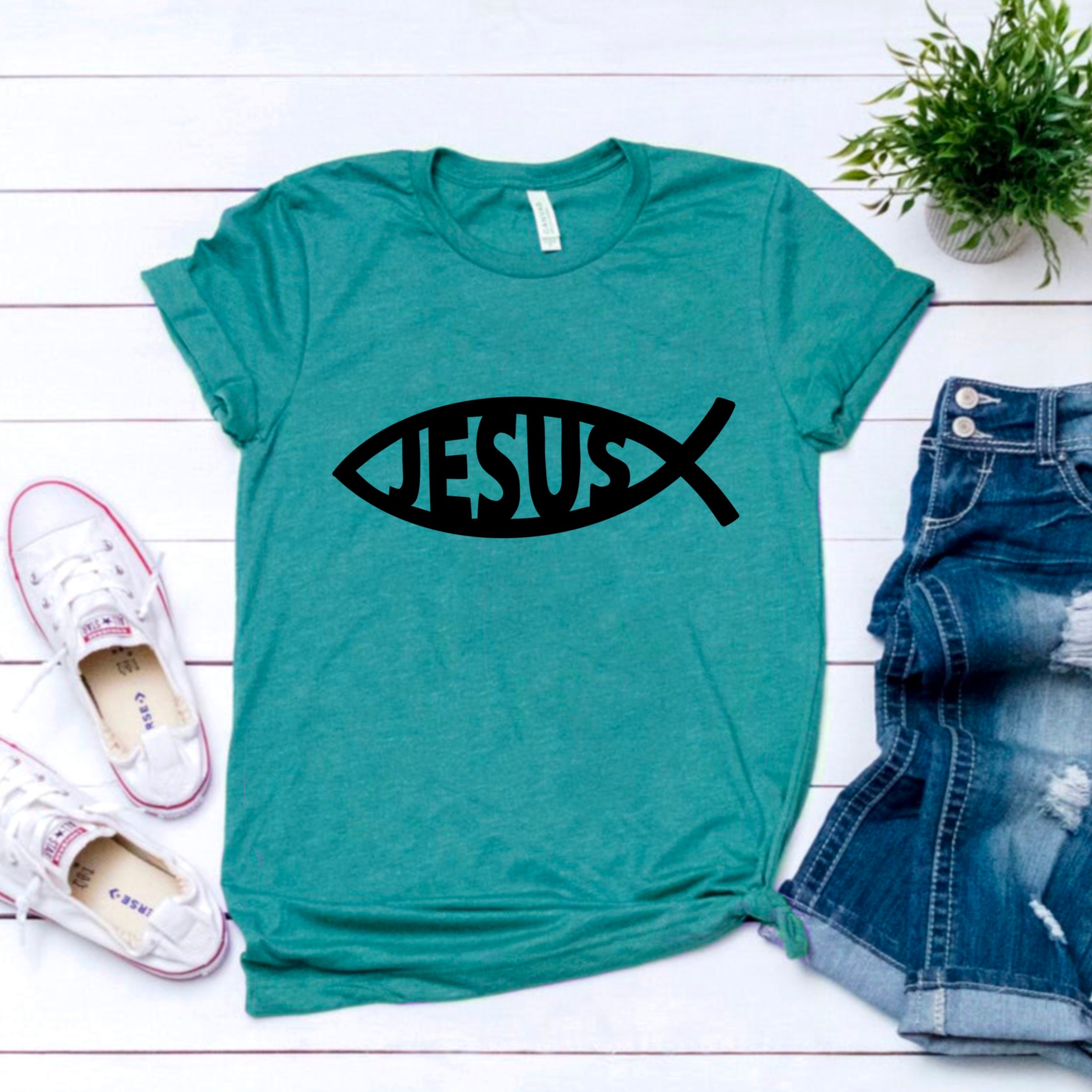Jesus Fish SVG: Christian Ichthus Symbol Cut File (digital Download) - Etsy