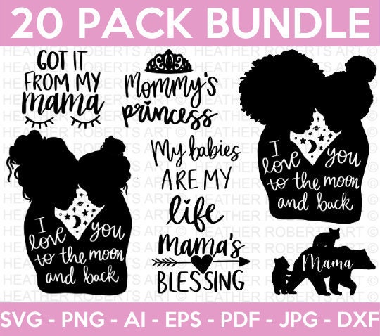 Mama SVG Bundle Mommy and Me Svg Mini Me Mom Life Girl Mom - Etsy