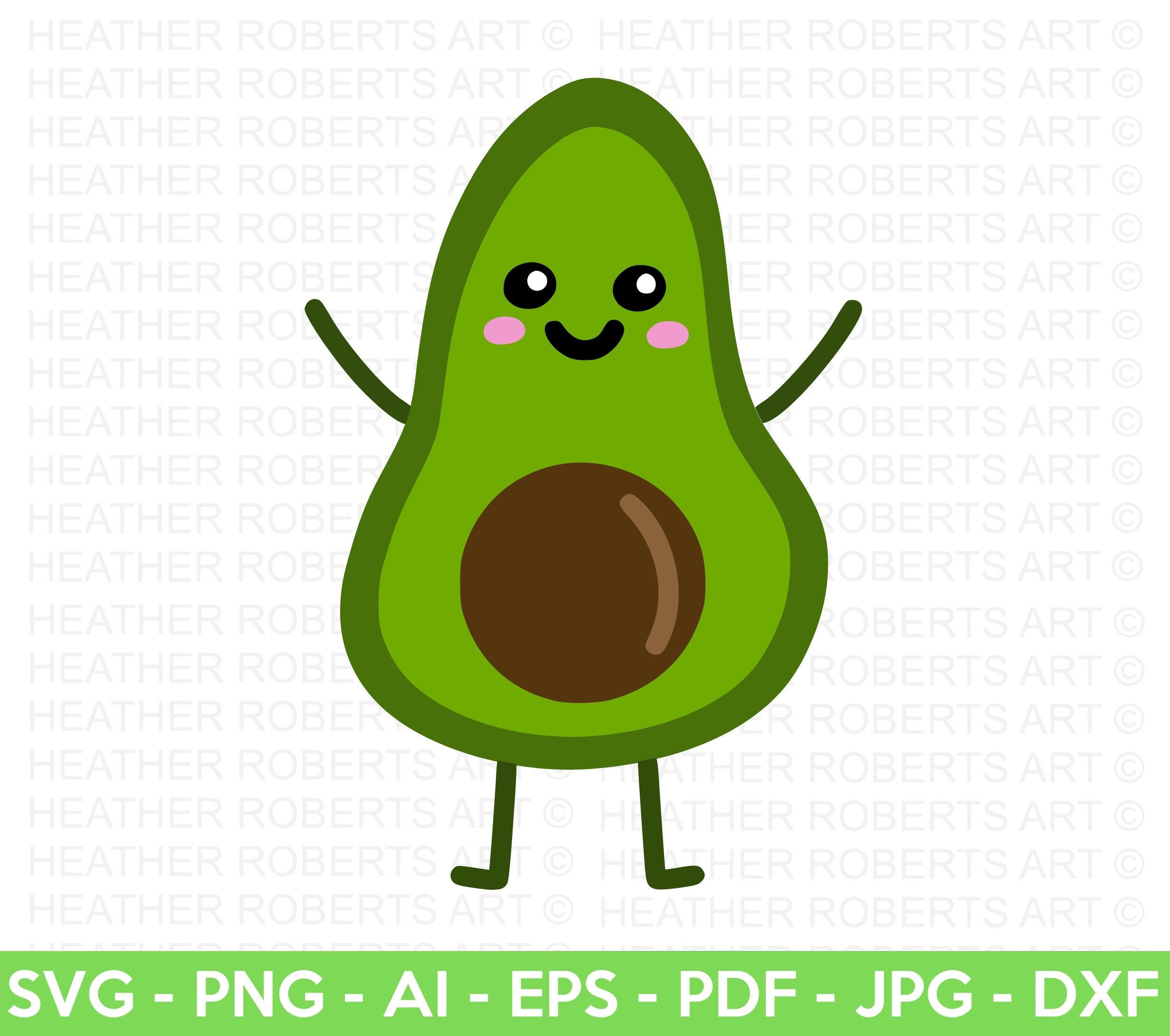 Aguacate SVG Lindo Aguacate SVG Frutas SVG Aguacate en - Etsy México