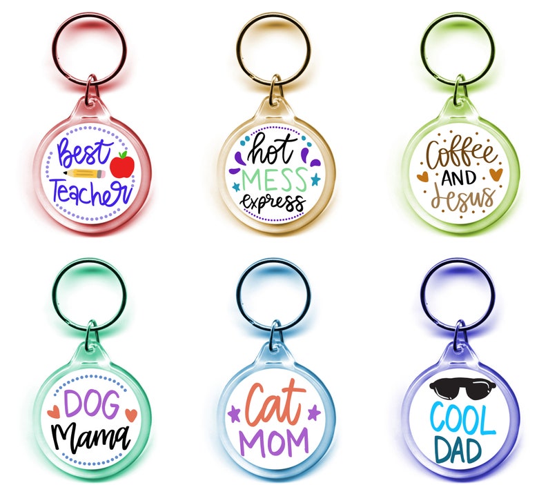 Keychain Quotes SVG Bundle, Keychain SVG Bundle, Designs for Keychains ...