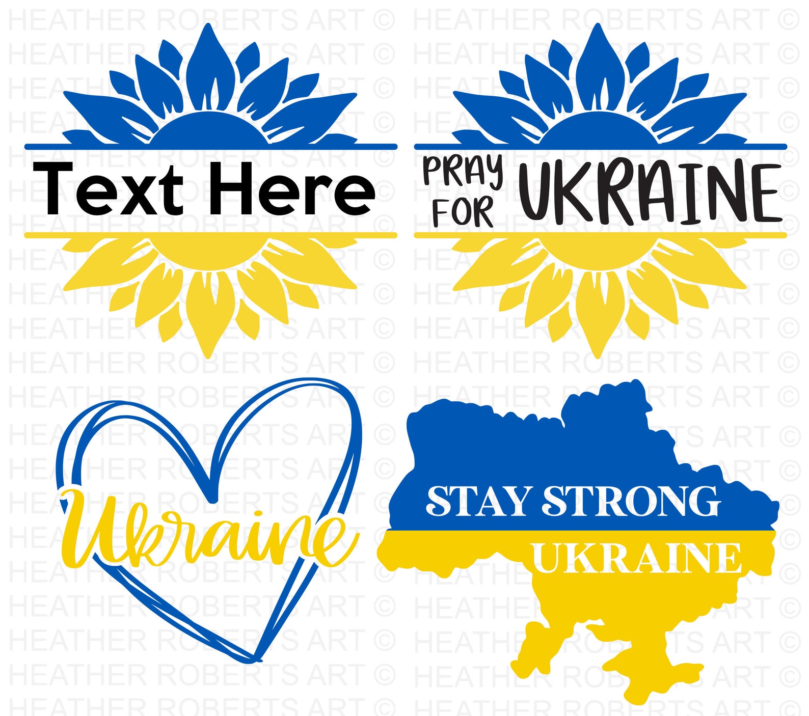 Ukraine SVG Bundle Stand With Ukraine Peace Love SVG Stop - Etsy