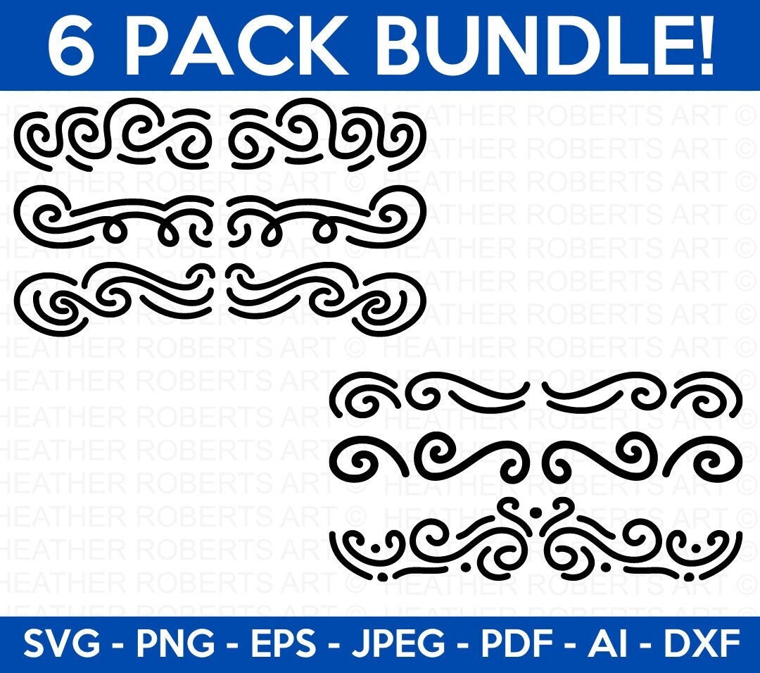 Doodle Border SVG Bundle, Ornate Borders Svg Bundle, Fancy Borders SVG ...