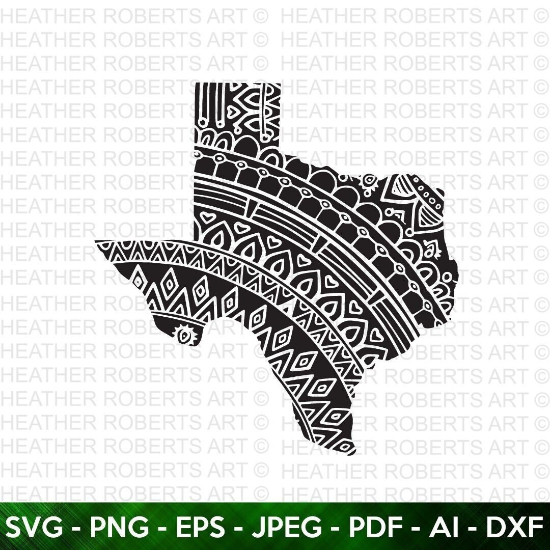 Texas Pattern Design SVG, Texas Svg, Texas Clipart, Texas Silhouette ...
