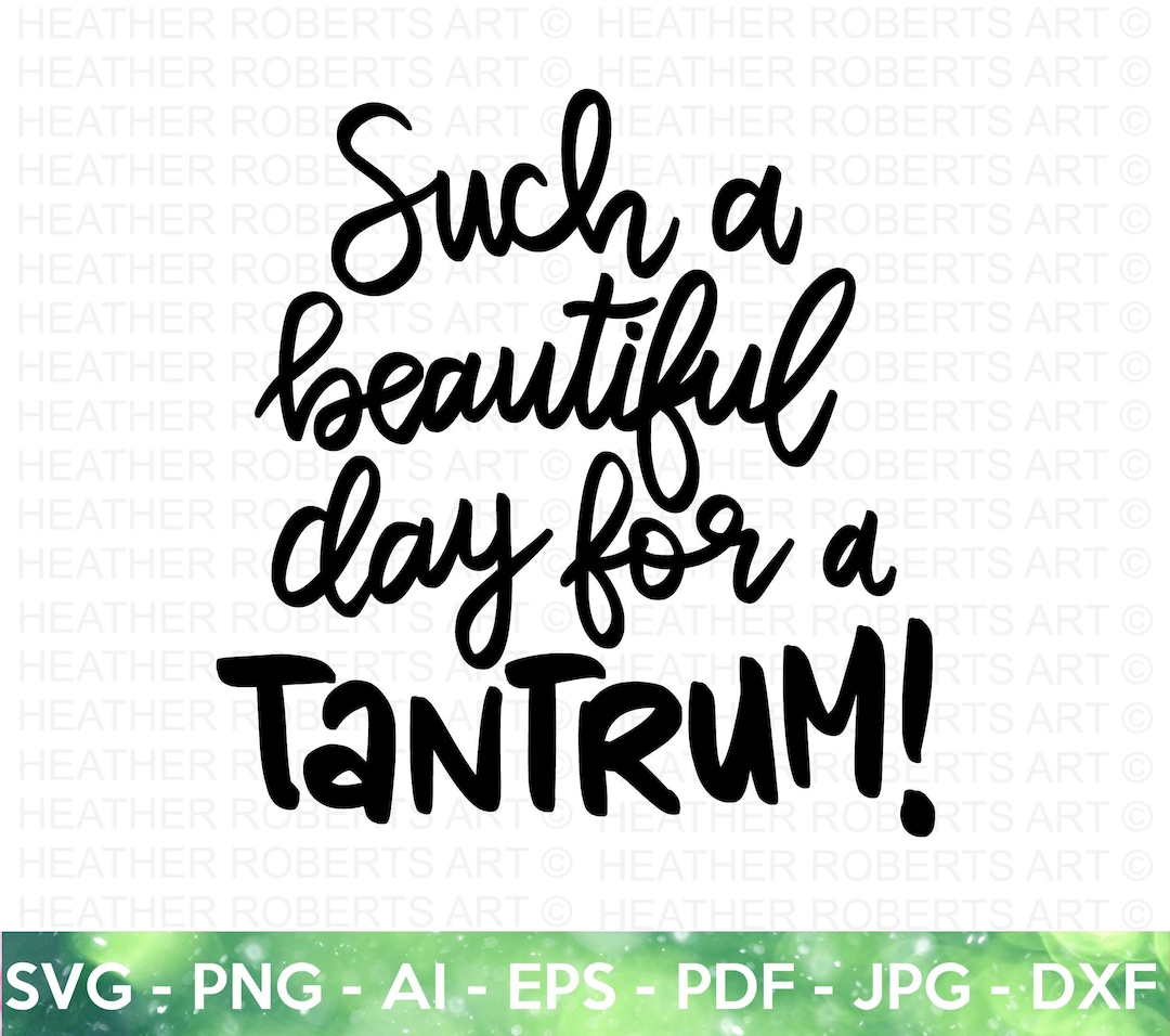 Tantrum SVG: Funny Kids Design (digital Files) - Etsy UK