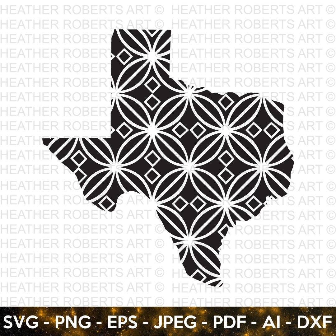 Texas Pattern Design SVG Texas Svg Texas Clipart Texas - Etsy