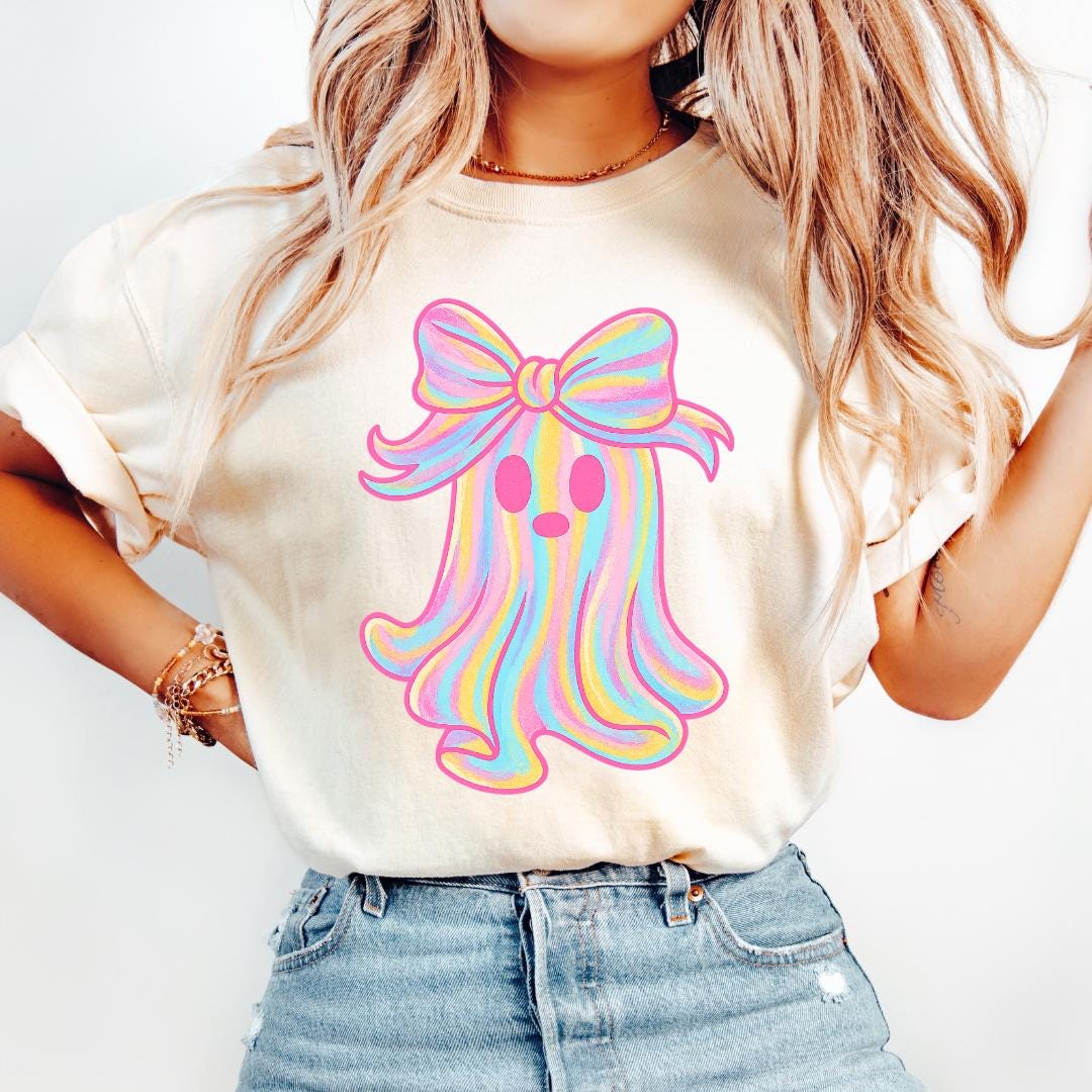 Preppy Pink Ghost PNG, Halloween Ghost Coquette PNG, Spooky Season PNG ...