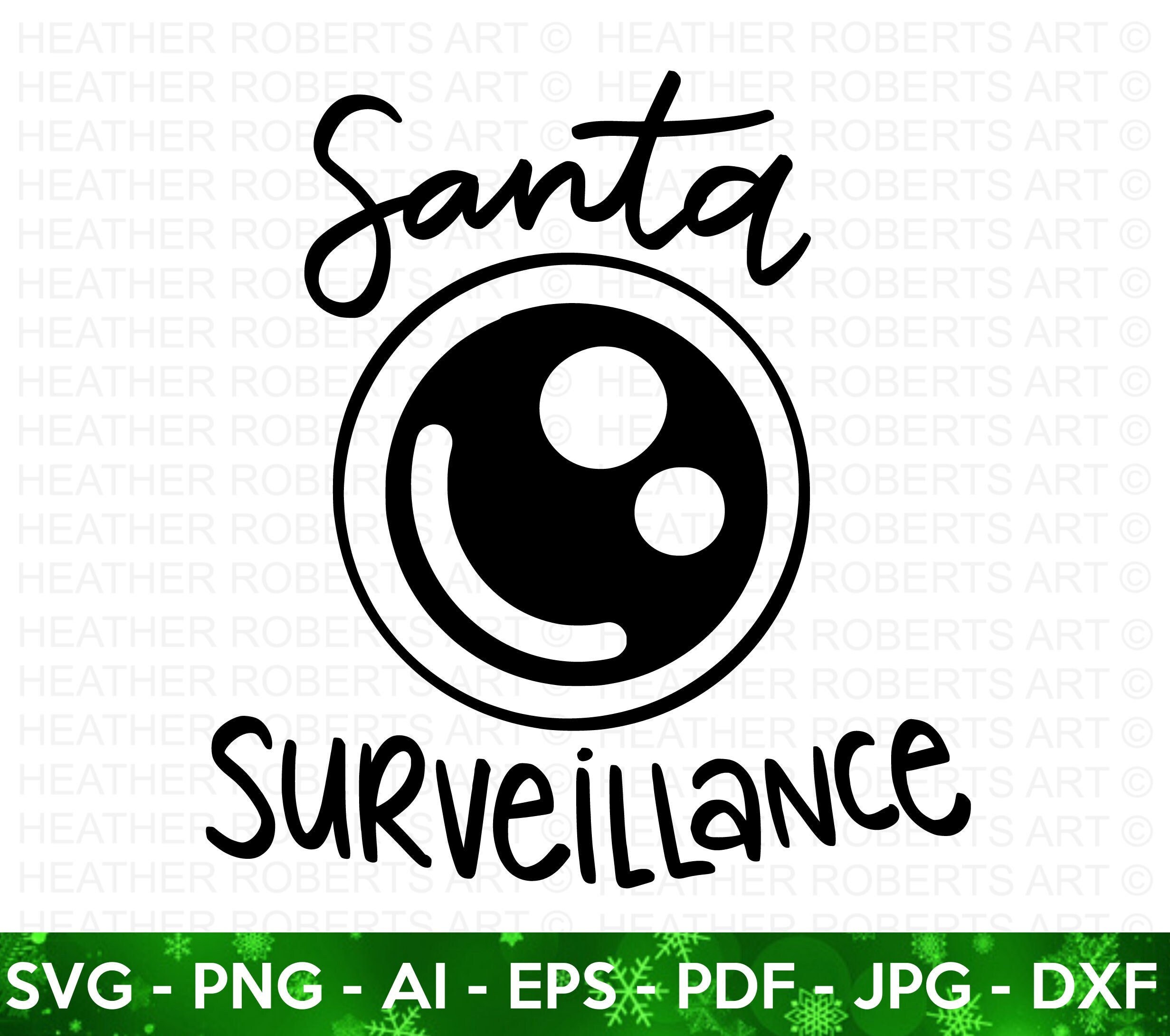 Santa Surveillance SVG Santa Cam SVG Santa Camera Svg - Etsy