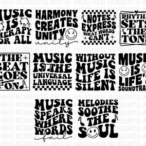 Retro Musical Svg Bundle, Music Svg Bundle, Musical Svg, Music Lover ...
