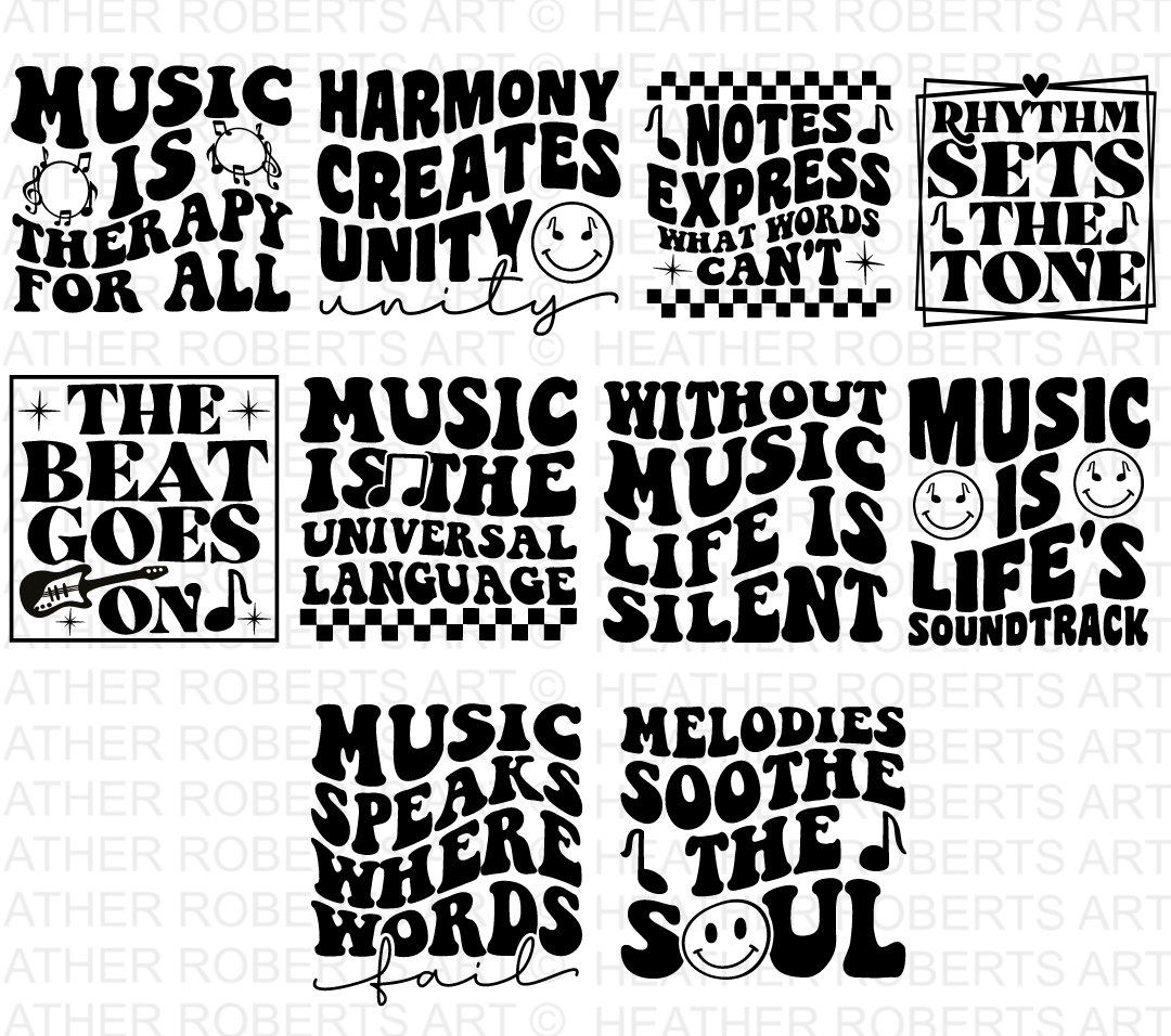 Retro Musical Svg Bundle Music Svg Bundle Musical Svg Music - Etsy