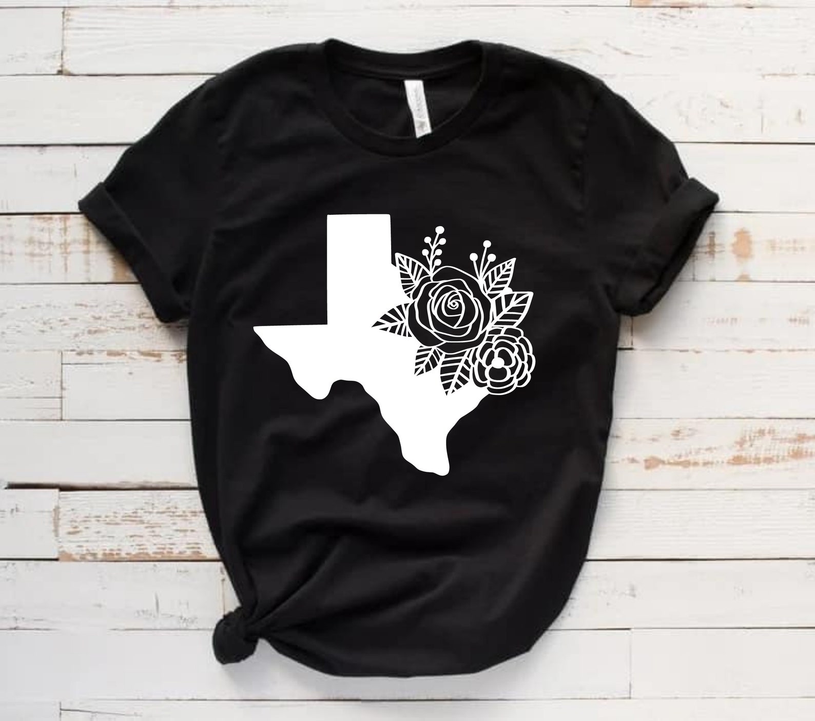 Floral Texas SVG Texas Svg Roses Svg Texas Flag Texas | Etsy