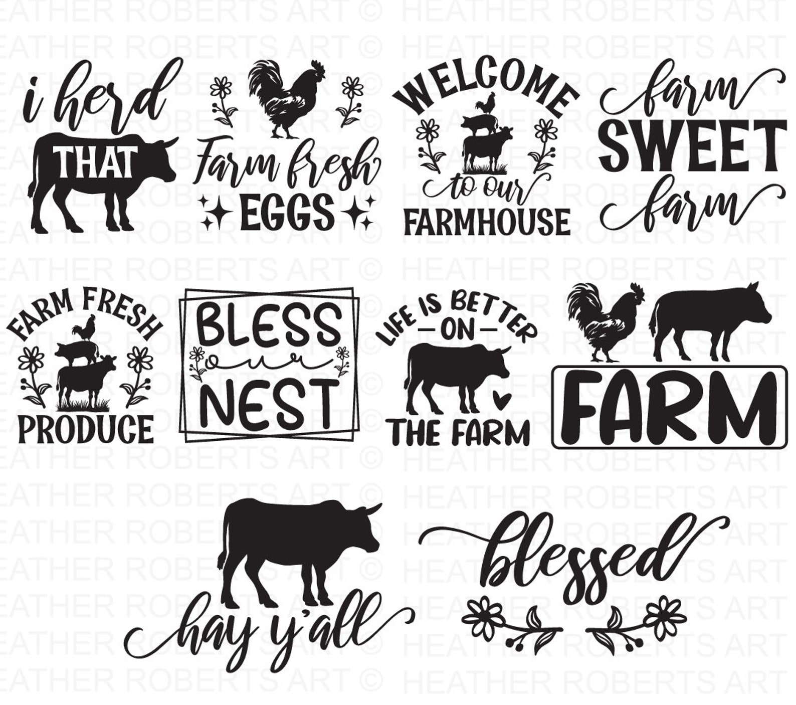 Farmhouse Quotes SVG Bundle. Farmhouse Quotes SVG, Farm Quotes Svg ...