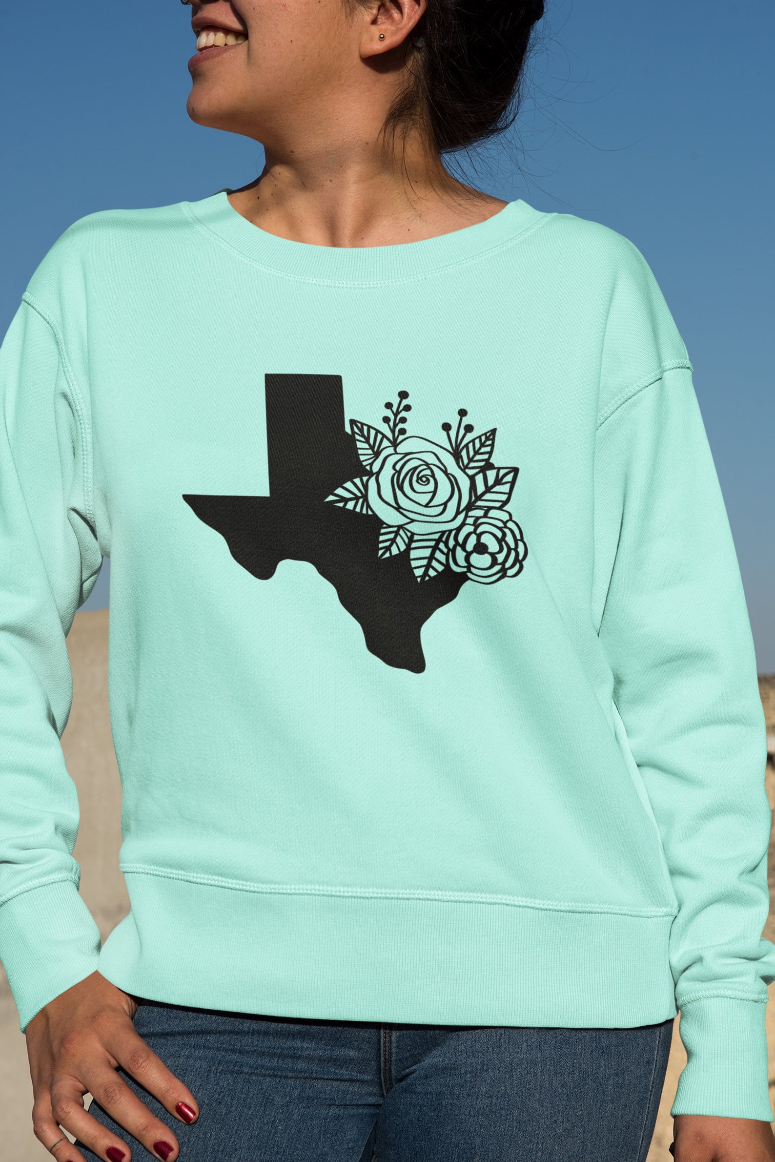 Floral Texas SVG Texas Svg Roses Svg Texas Flag Texas | Etsy