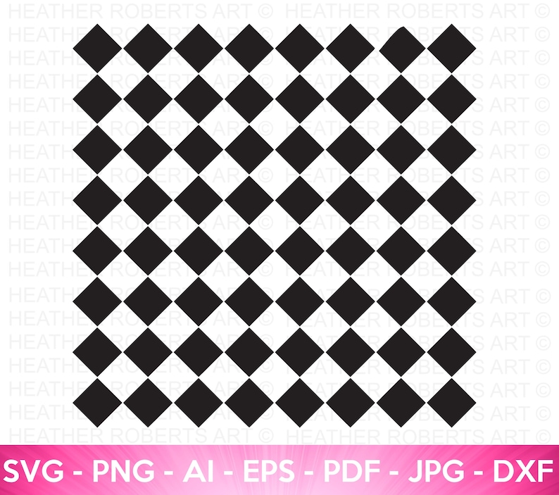 Checkered Pattern SVG Checkered Pattern Clipart Checkered - Etsy