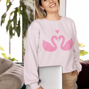 Swan Heart SVG, Pink Swan SVG, Swan SVG, Birds Svg, Valentines Svg ...