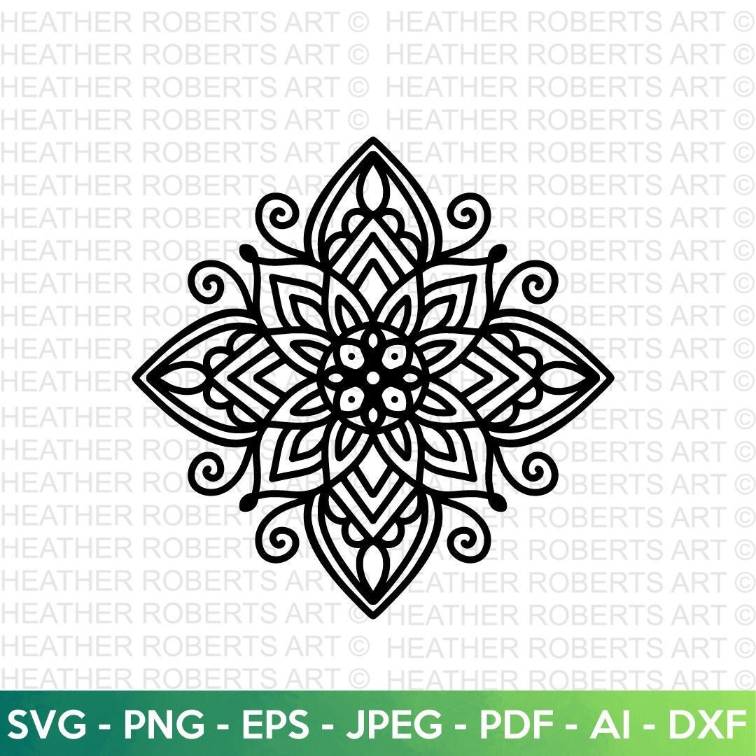 Mandala SVG, Mandala Design, Zentangle Svg, Mandala for Cricut, Mandala ...
