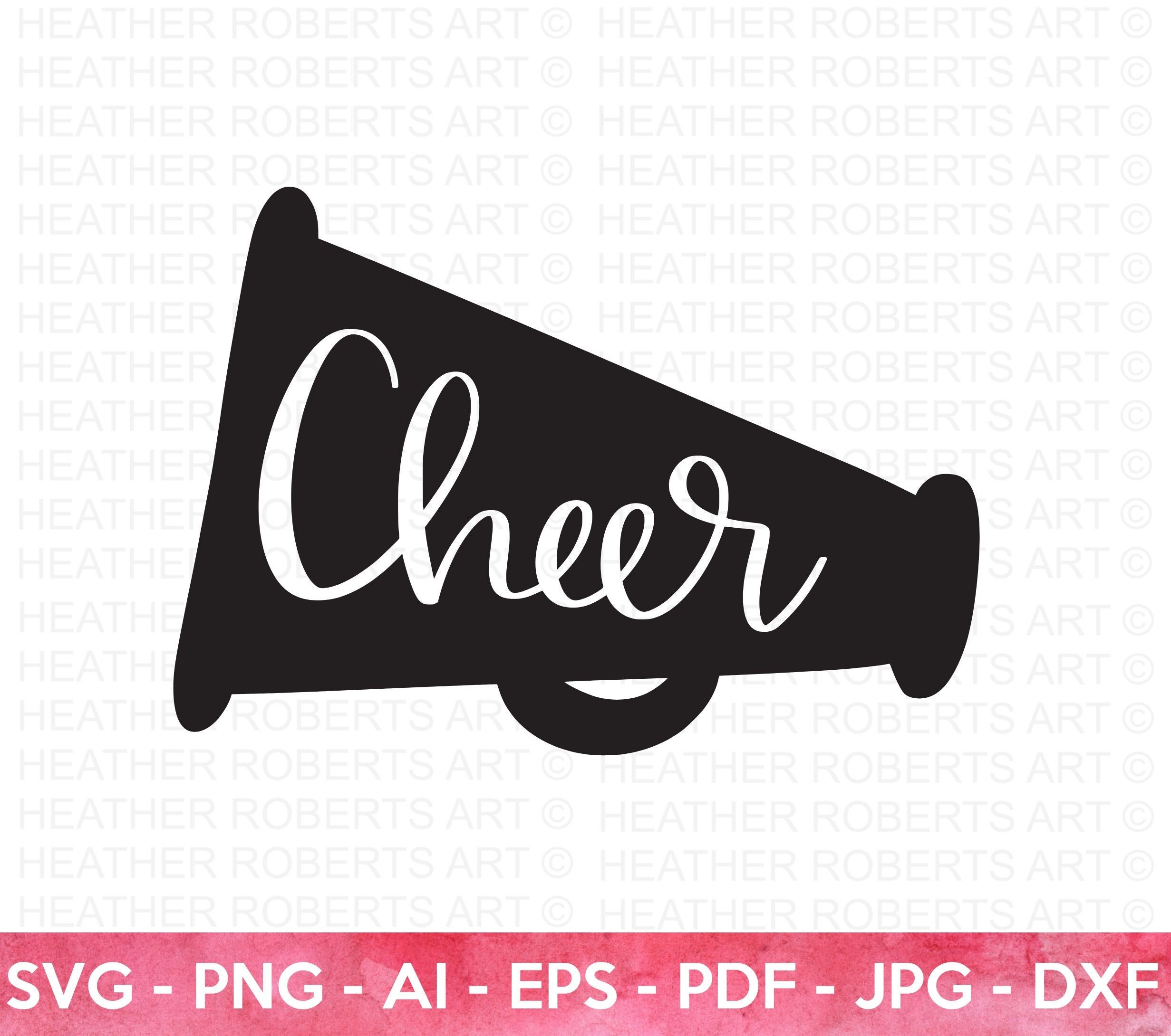 Cheer SVG Megaphone SVG Cheerleading Mom SVG Cheer Team - Etsy
