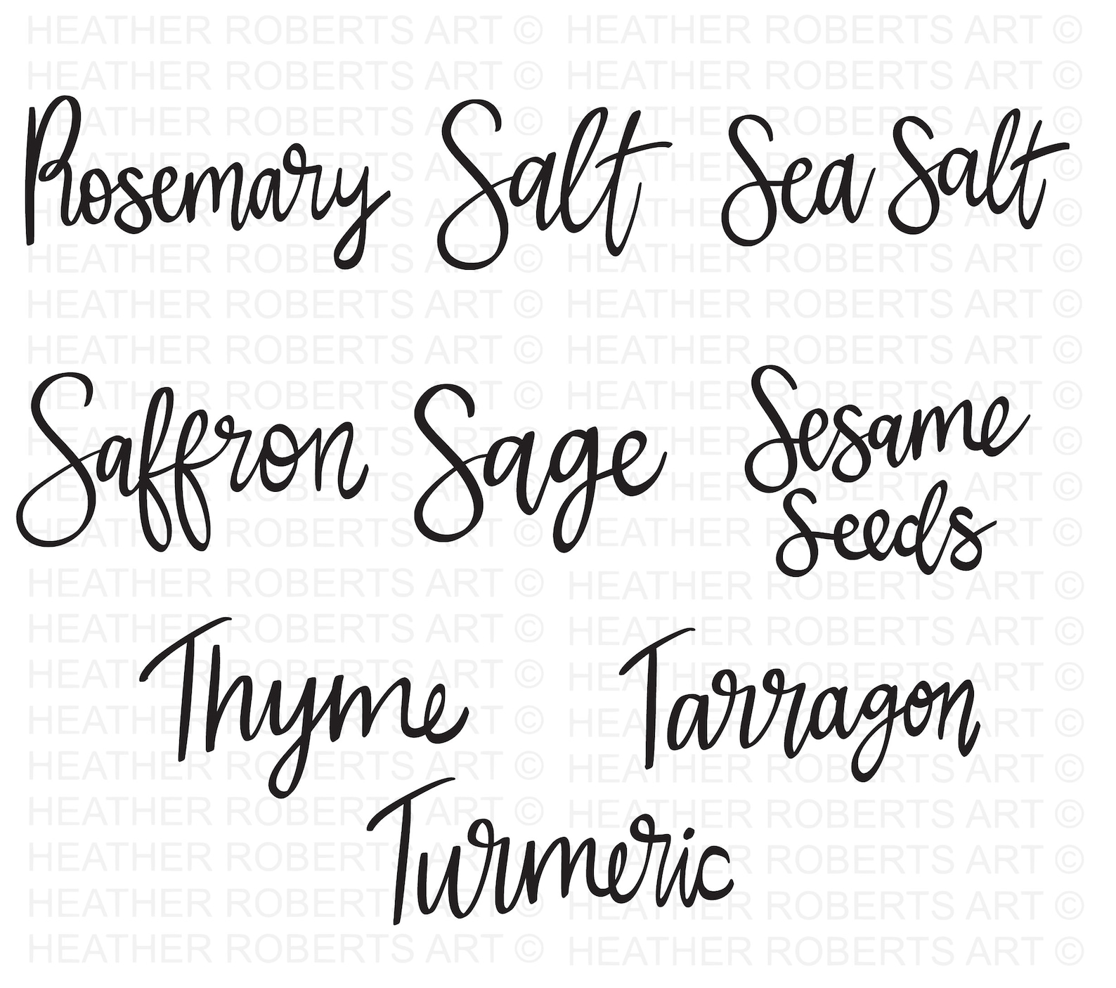 Spice Labels SVG Bundle, Spices SVG, Pantry Labels SVG, Seasoning ...