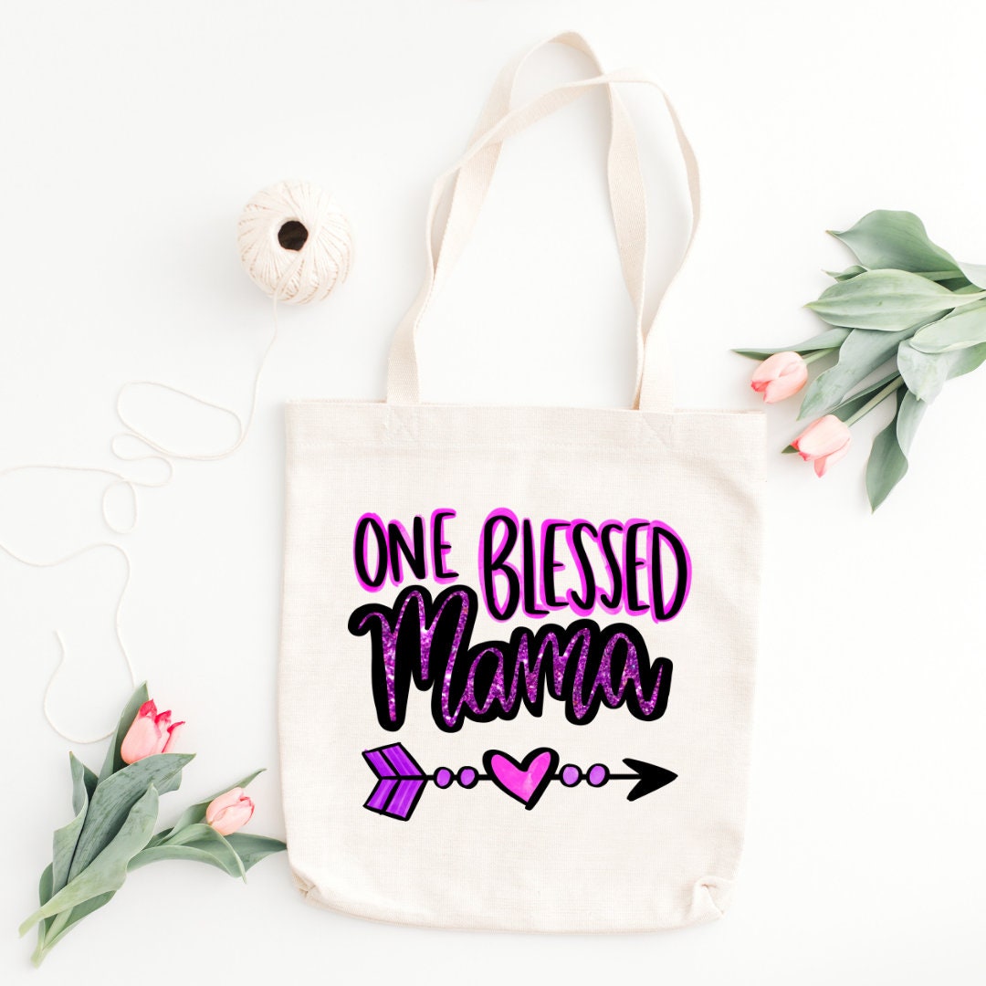 One Blessed Mama Sublimation PNG Mama PNG Mom Life Png | Etsy