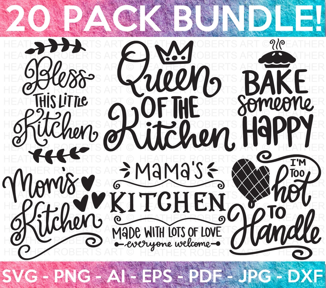 Kitchen SVG Bundle, Farmhouse Kitchen SVG, Kitchen Saying Svg, Kitchen ...