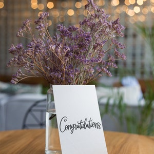 Congratulations SVG Cut File: Printable Card, Cricut, Silhouette - Etsy