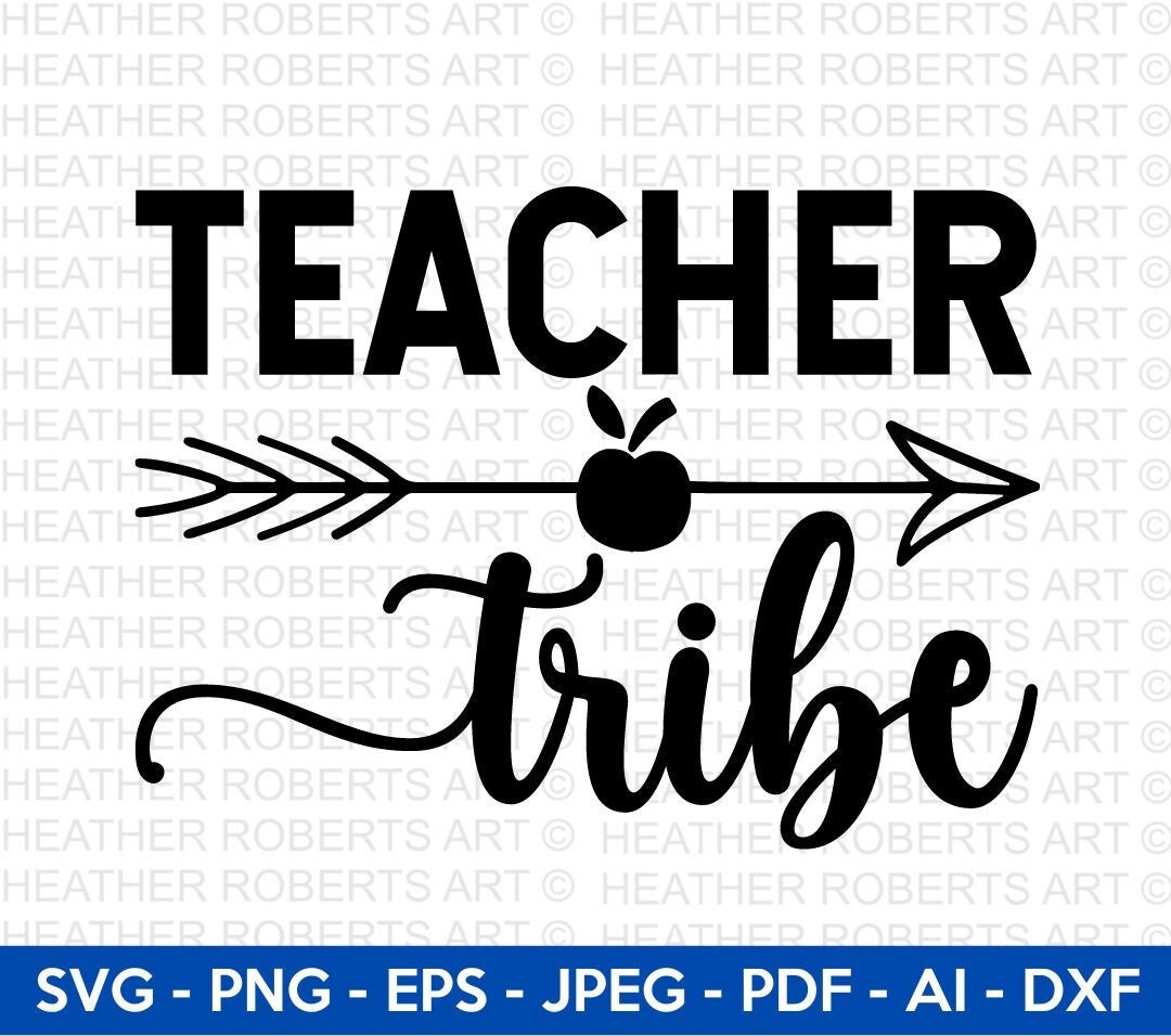 Teacher Tribe SVG, Teacher Svg, Back to School Svg, School Svg, School ...