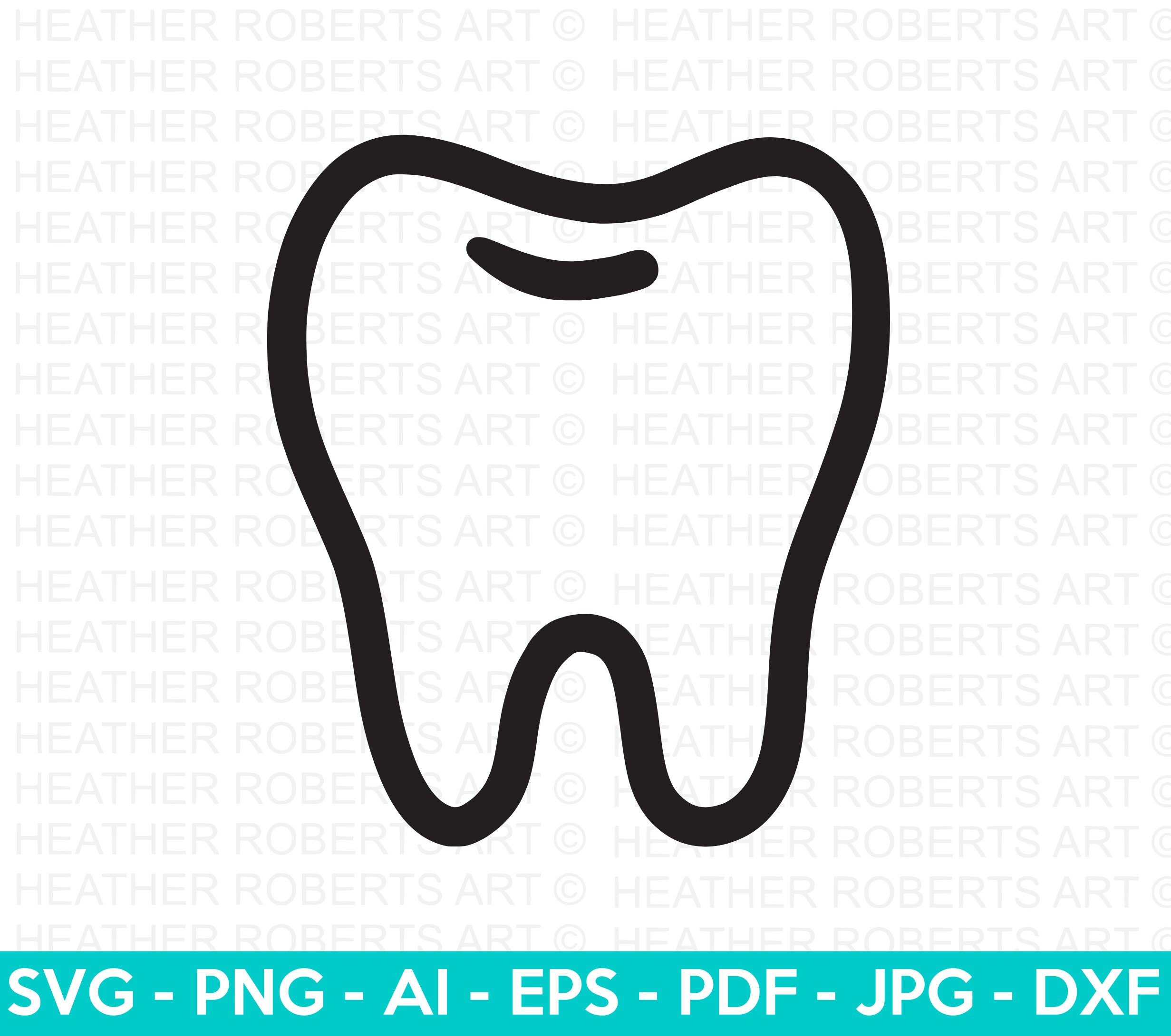 Printable Tooth Outline
