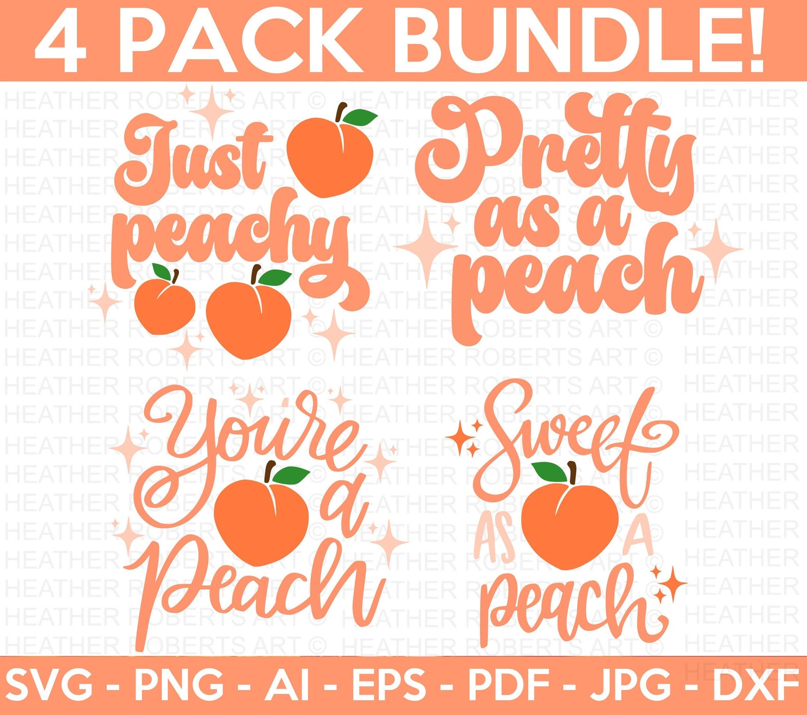 Peach Mini SVG Bundle, Peach SVG, Peach Quote SVG, Just Peachy Svg ...