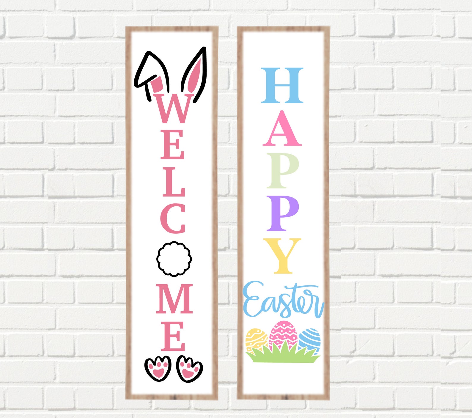 Easter Porch Sign SVG Bundle Easter SVG Bundle Happy Easter - Etsy