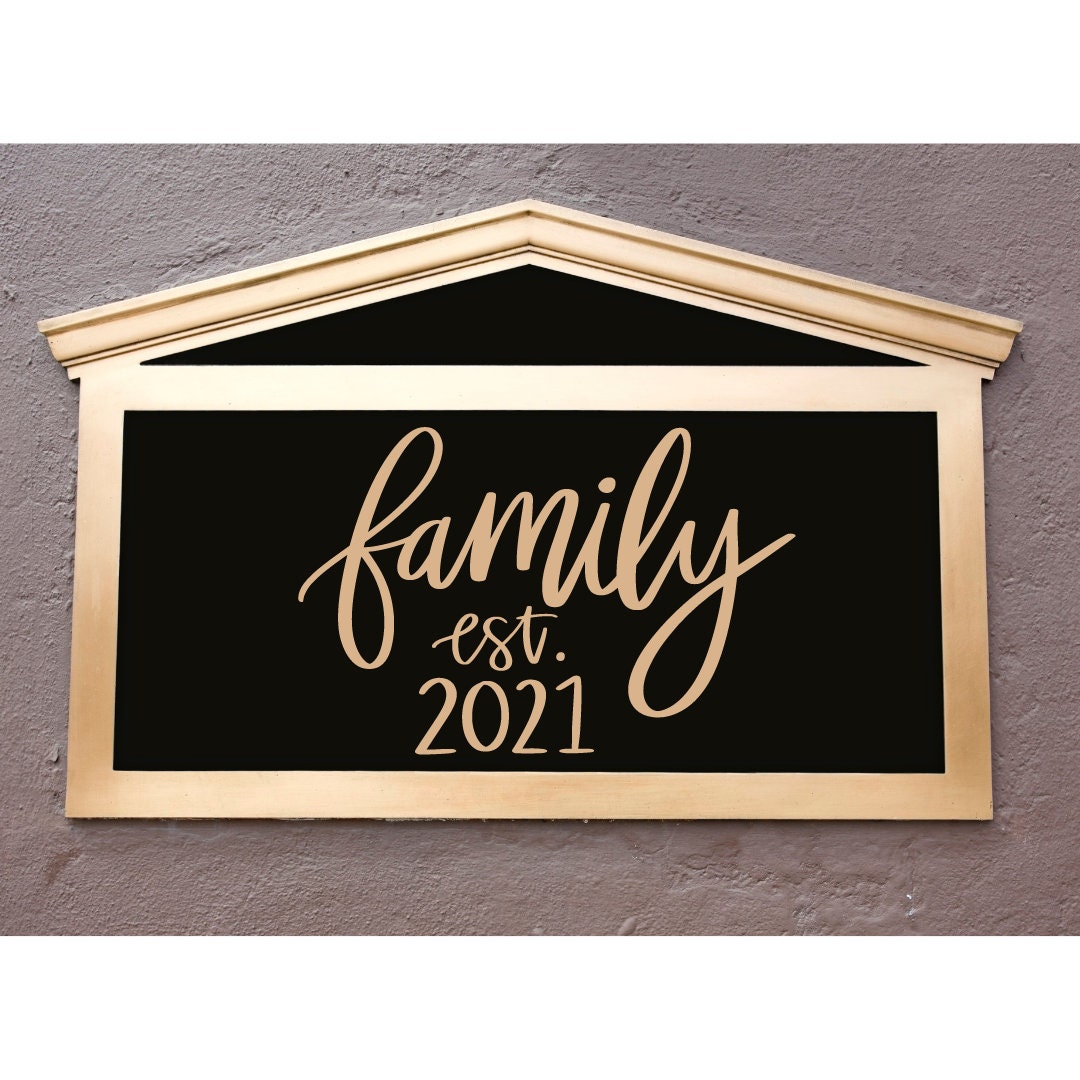 Family Est 2021 SVG Family Established 2021 svg Family Wall | Etsy