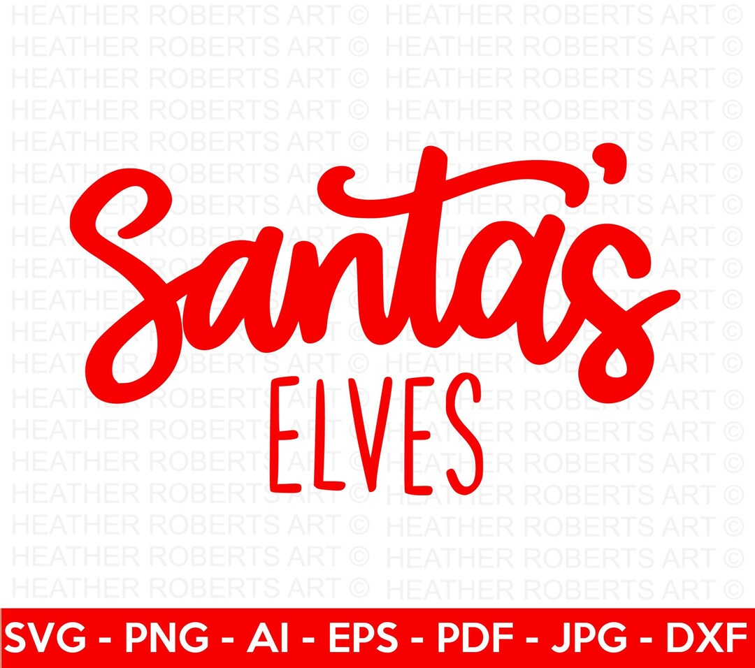Santa's Elves SVG: Christmas Cookies, Winter Holiday (digital Files) - Etsy