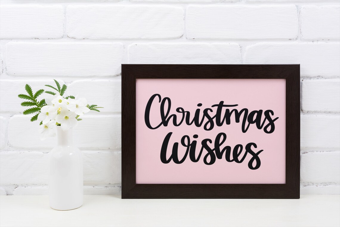 Christmas Wishes SVG: Hand-lettered Winter Quote (digital Cut File) - Etsy