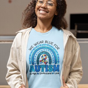 We Wear Blue for Autism PNG, Autism Awareness Sublimation, Autism PNG ...