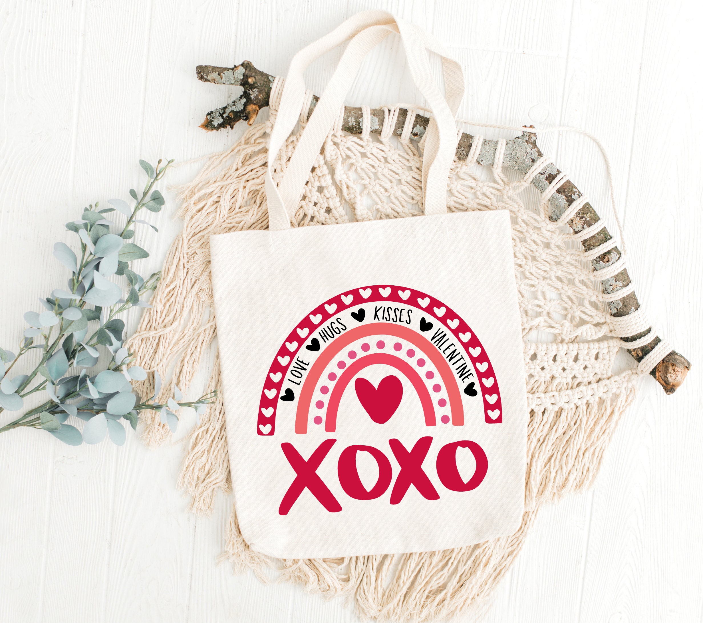 Valentine Rainbow SVG XOXO Svg Valentine Shirts Svg Cute | Etsy