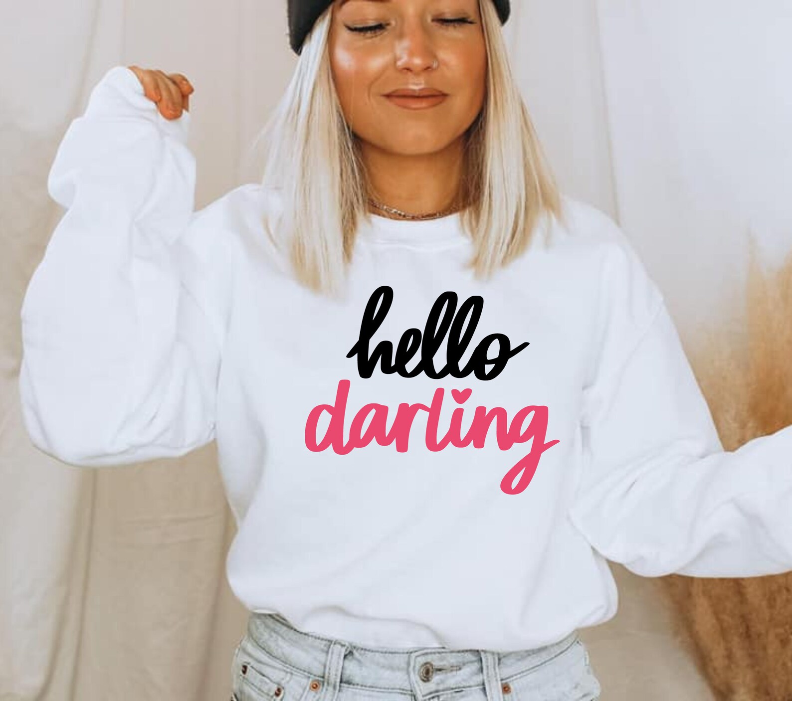 Hello Darling SVG: Valentine Quote, Hand-lettered (cut Files) - Etsy