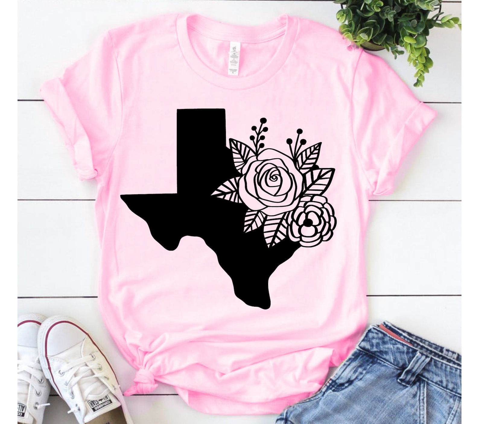 Floral Texas SVG Texas Svg Roses Svg Texas Flag Texas | Etsy