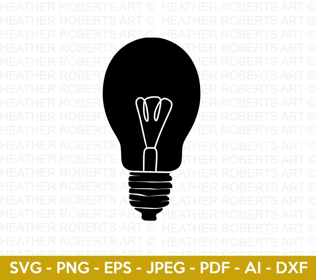 Lightbulb Svg, Light Bulb Svg, Bulb Svg, Bright Idea, Lamp Svg ...
