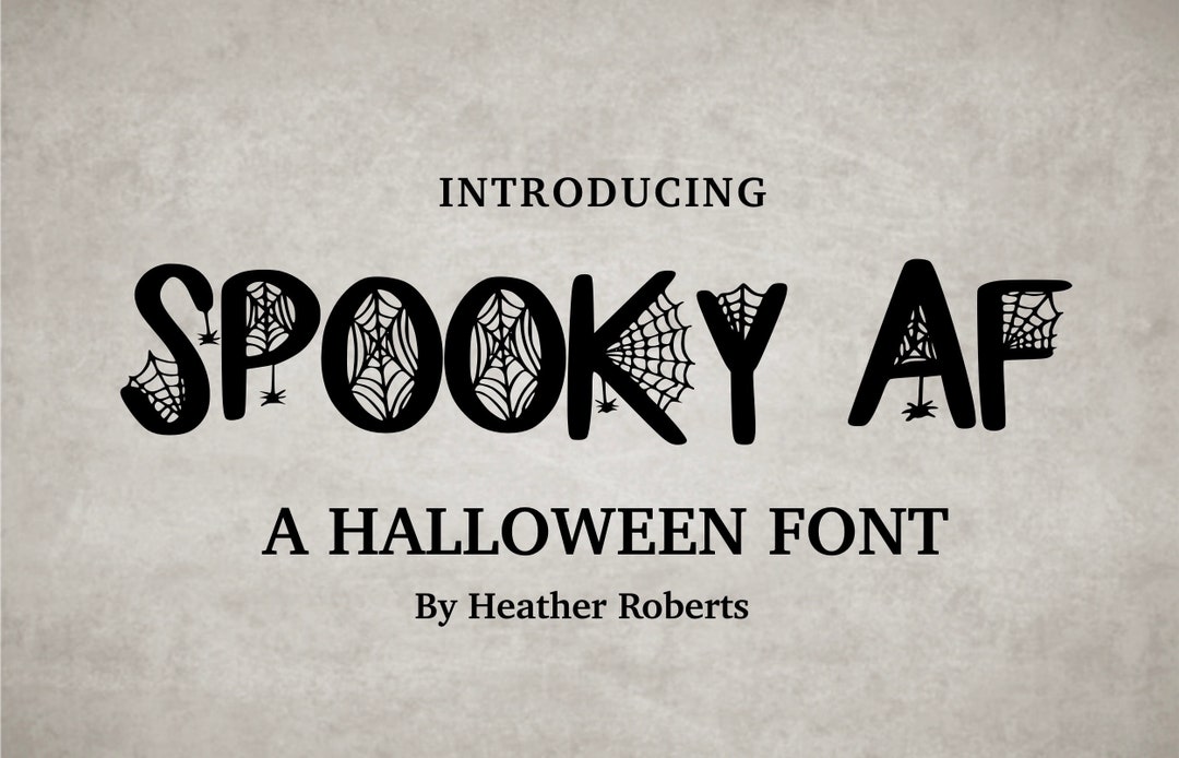 Spooky Spiderweb Font: Halloween Cricut Font (TTF, OTF) - Etsy
