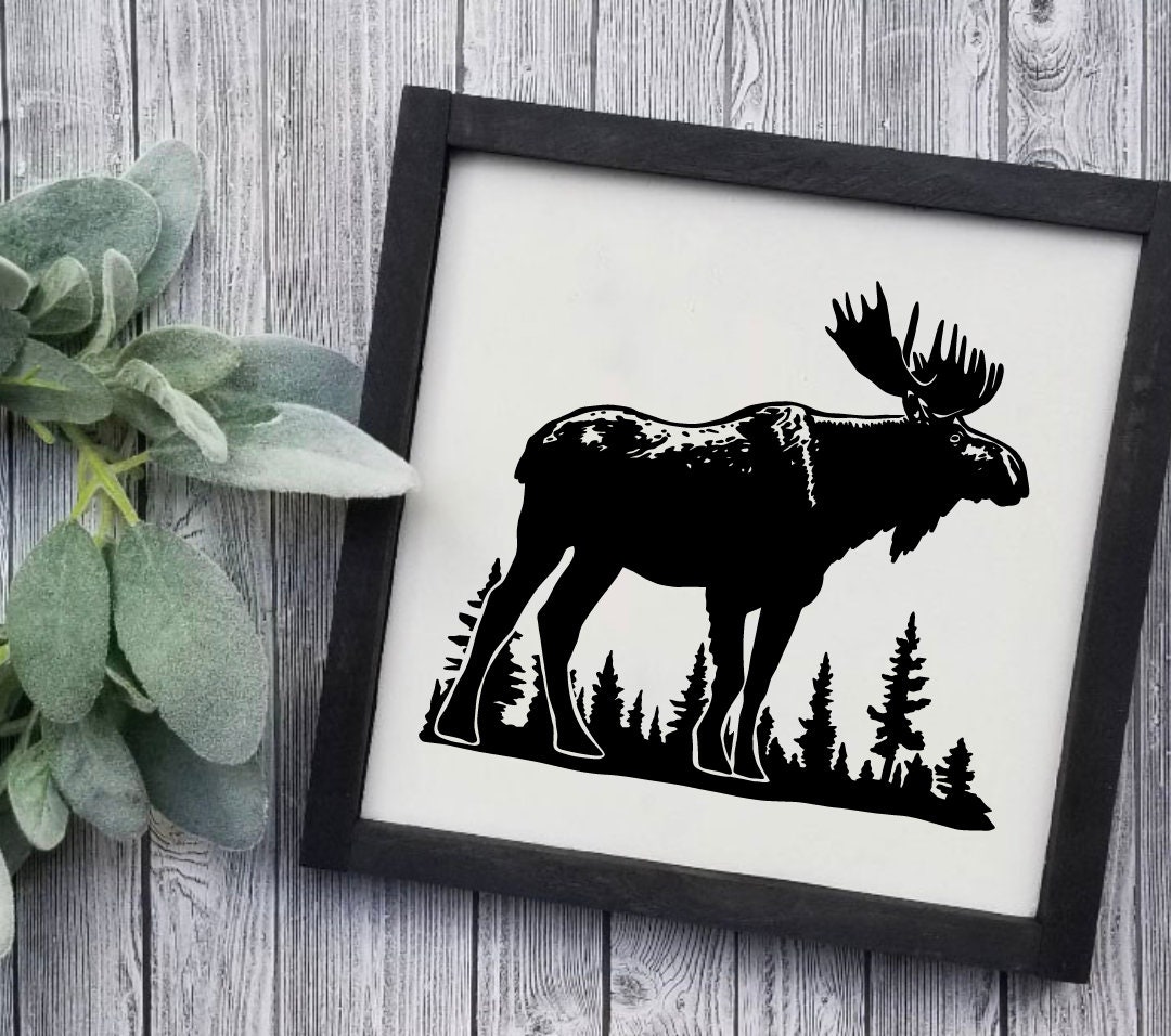 Moose SVG, Nature Moose Svg, Baby Moose Svg, Animals Svg, Moose ...