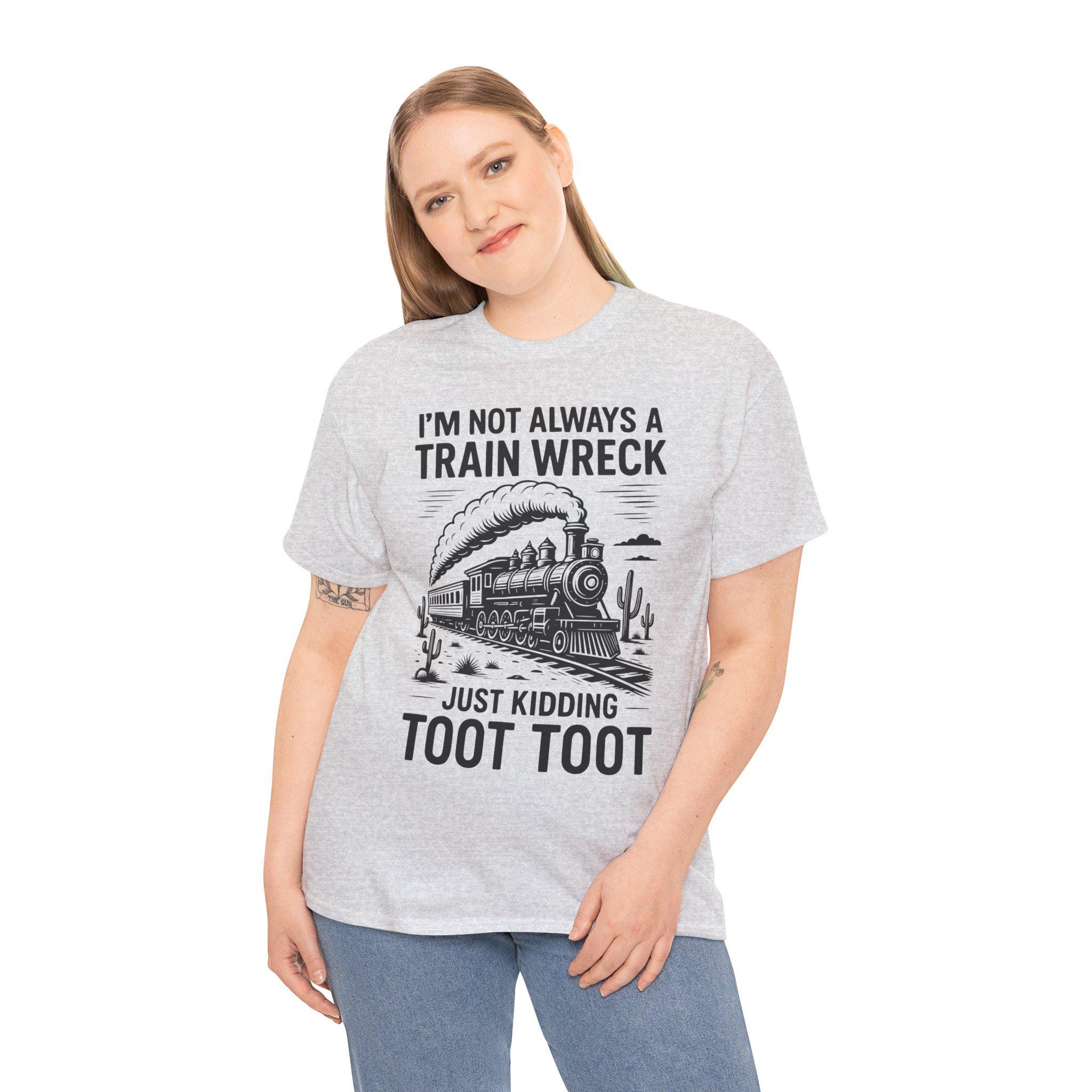 Funny Train Wreck Toot Shirt: Sarcastic Retro Tee - Etsy