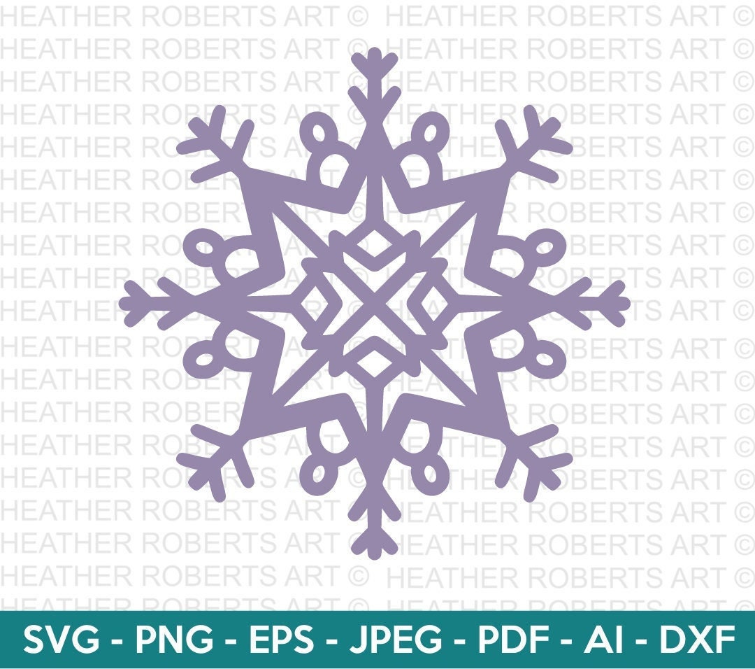 Snowflake SVG Winter SVG Snowflakes Svg Christmas Svg - Etsy