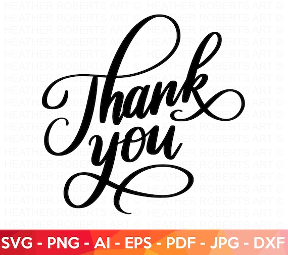 Thank You SVG Thank You Sign Floral Wedding Thank You Svg - Etsy