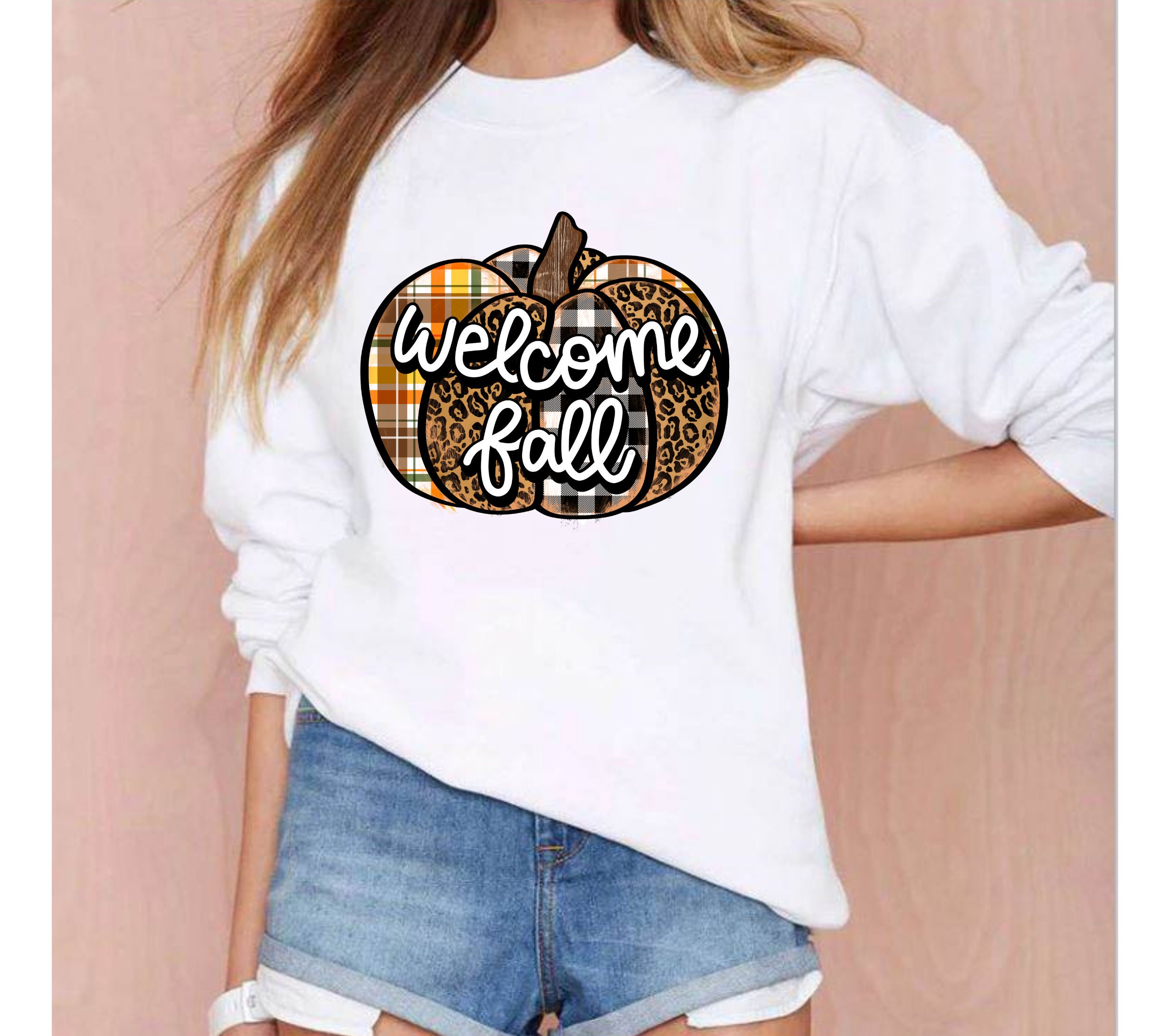 Welcome Fall Sublimation Fall PNG Autumn PNG Thanksgiving - Etsy