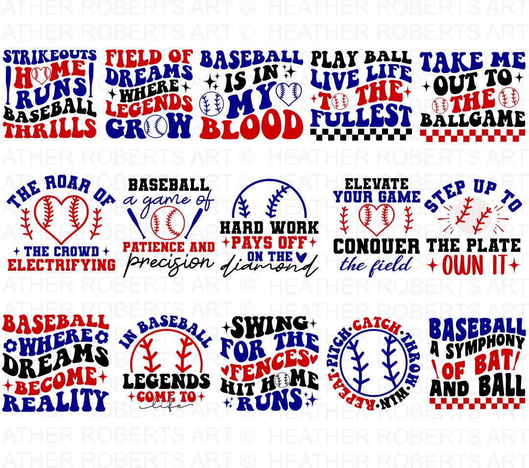 Baseball SVG Bundle, Baseball SVG, Baseball SVG, Baseball SVG, Baseball ...