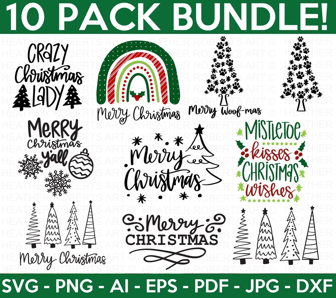 Christmas SVG Bundle, Christmas SVG, Winter Svg, Santa SVG, Holiday ...