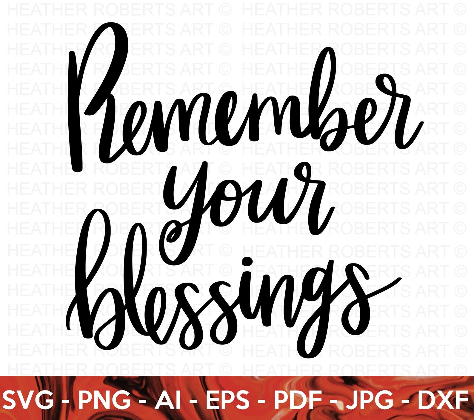 Remember Your Blessings SVG Positive Quotes SVG | Etsy