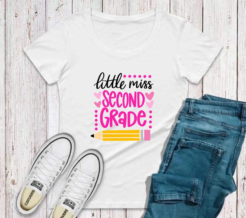 Little Miss Second Grade SVG Back to School SVG Grade Level - Etsy